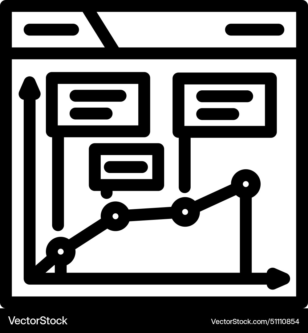 Evergreen content seo line icon Royalty Free Vector Image