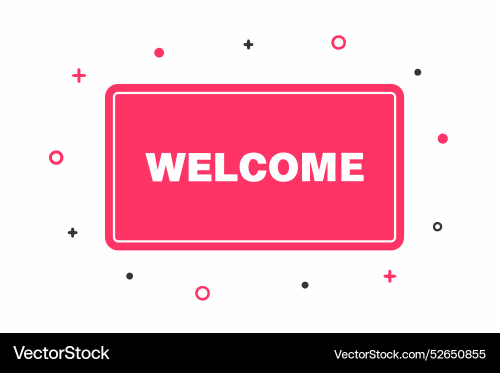 A warm embrace in typography with welcome text Vector Image