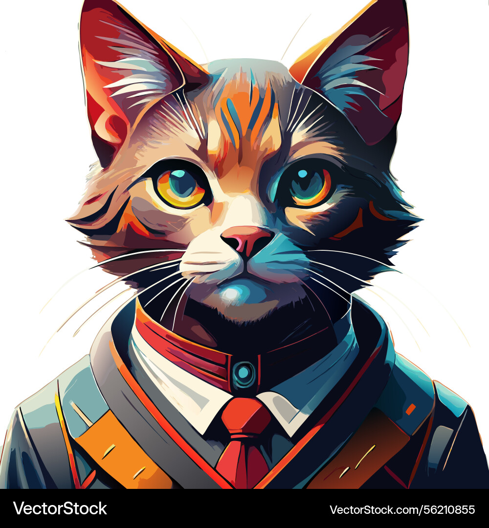 Cat avatar Royalty Free Vector Image - VectorStock