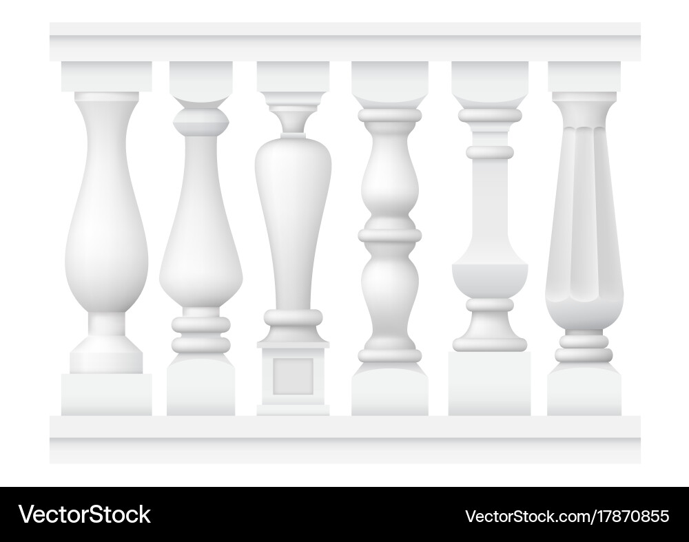 Classical Balusters Collection Royalty Free Vector Image