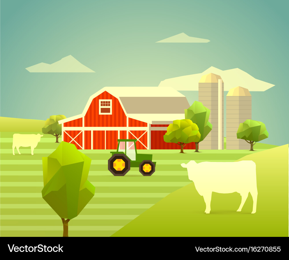 Farm Royalty Free Vector Image - VectorStock