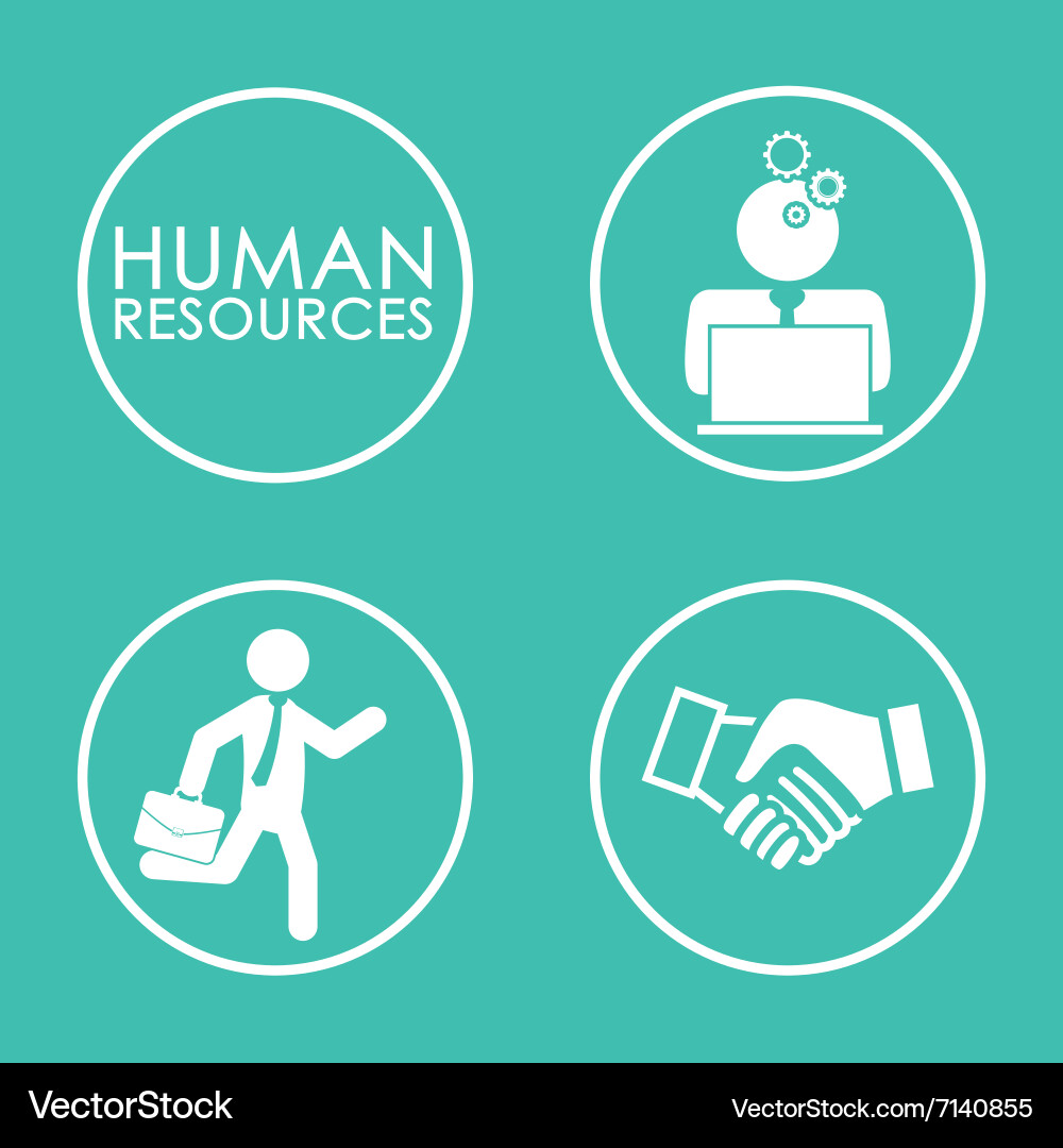 Human resources design Royalty Free Vector Image