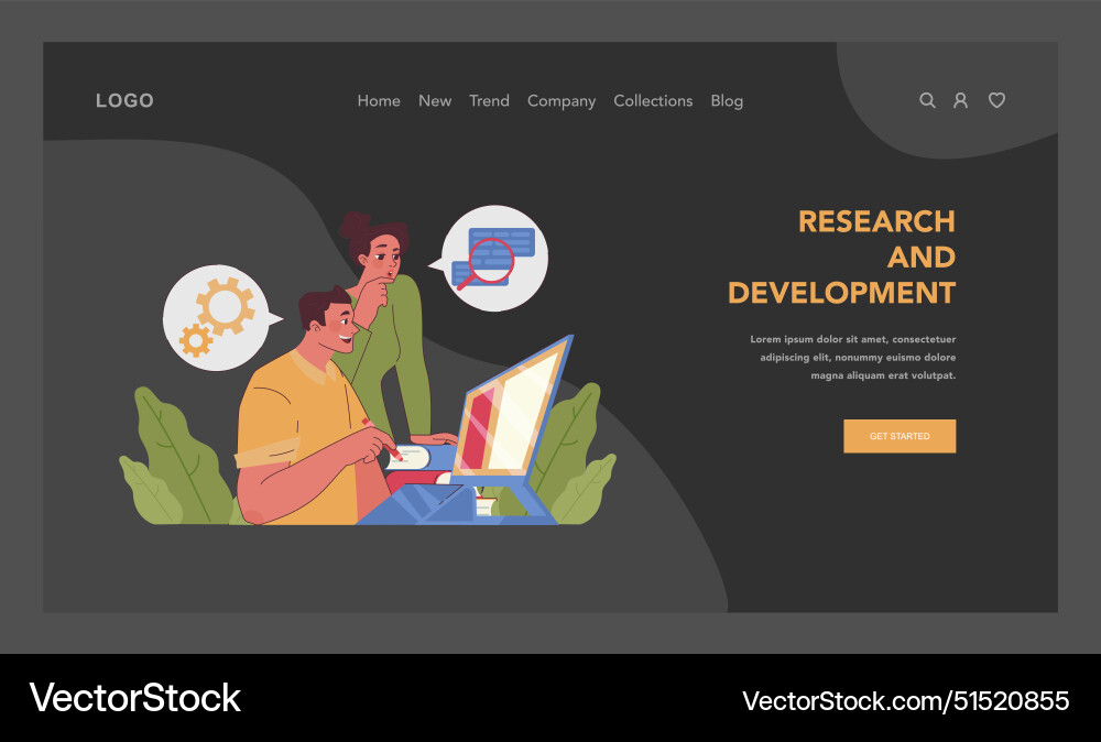 Innovation cycle generation of a creative idea Vector Image