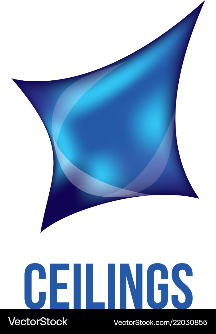 Logo of ceilings floors Royalty Free Vector Image