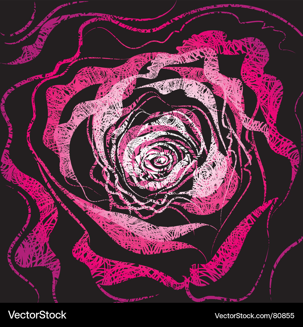 Vintage Grunge Rose Royalty Free Vector Image - VectorStock