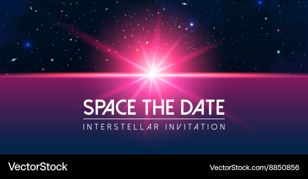 Cosmology with universe galaxy sun planets Vector Image