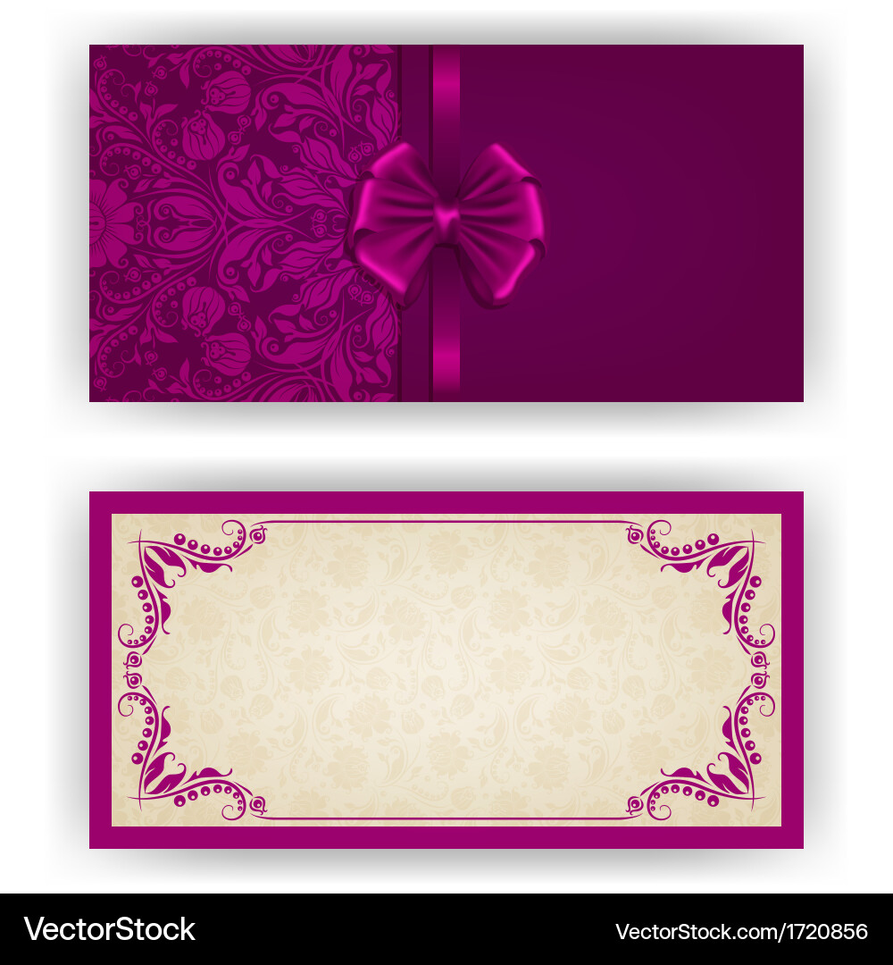 Elegant template for luxury invitation card Vector Image