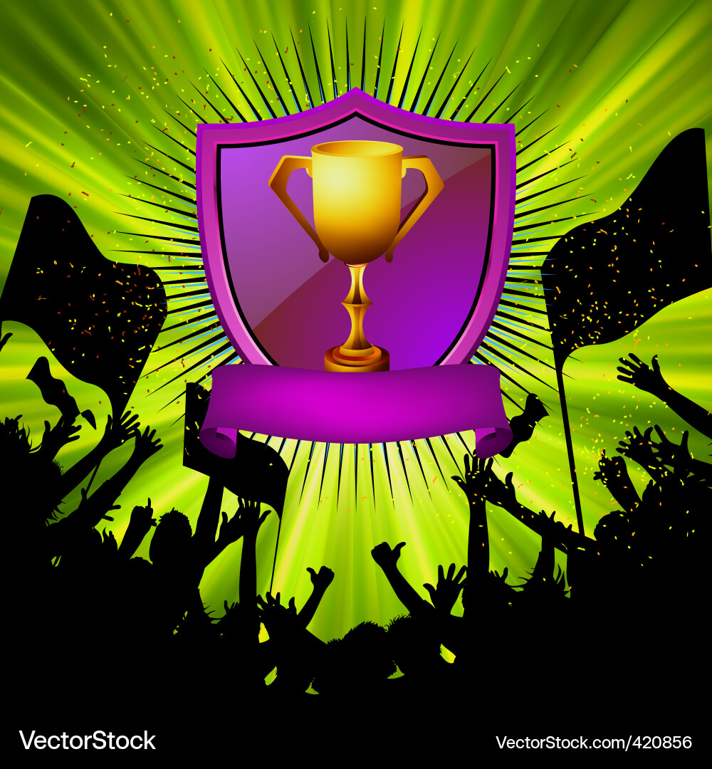 Soccer game crowd Royalty Free Vector Image - VectorStock