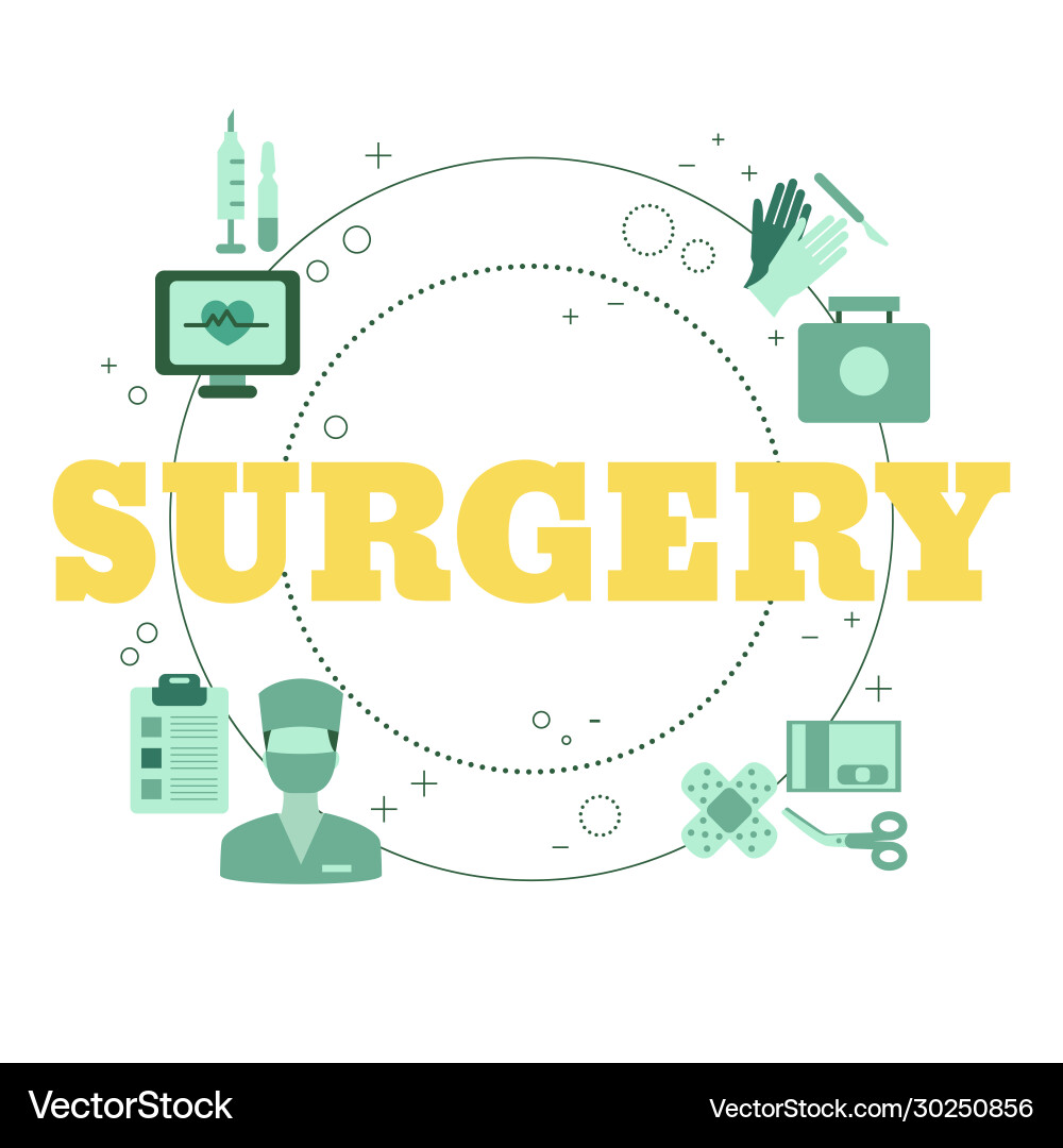 Surgery concept Royalty Free Vector Image - VectorStock