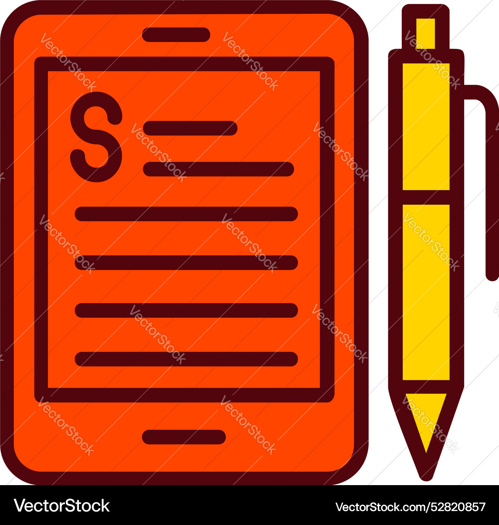 Content writing icon design Royalty Free Vector Image