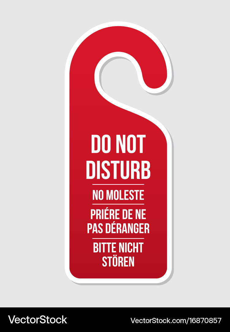 Tag Dont Disturb Vector Images (over 120)