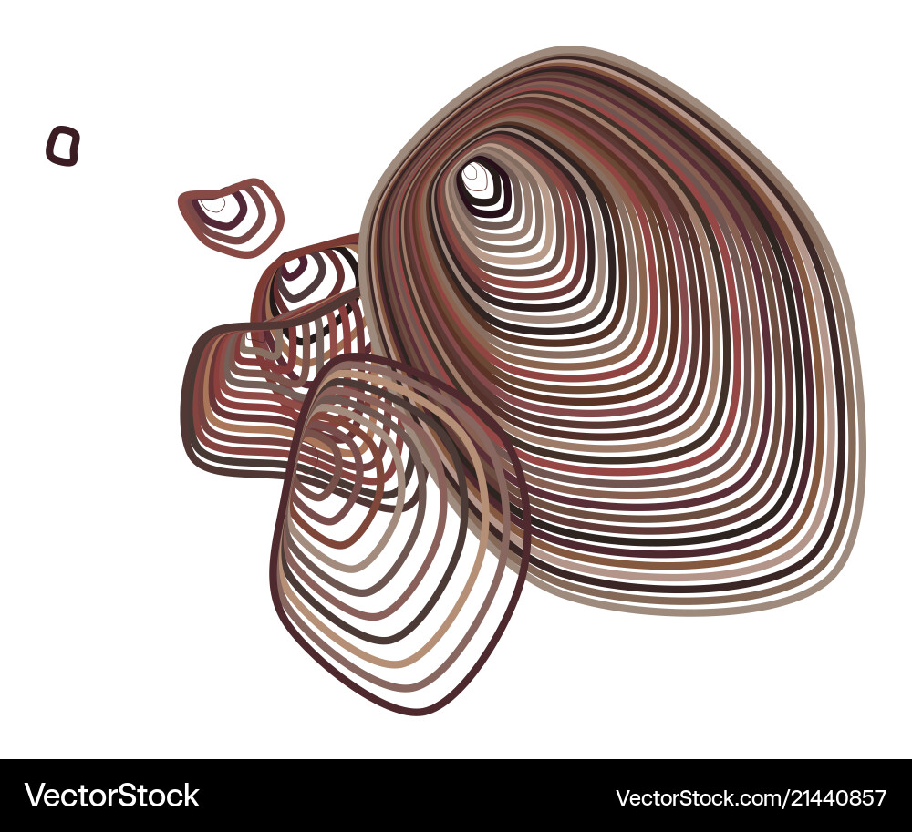 Shape of path lines abstract geometric background Vector Image