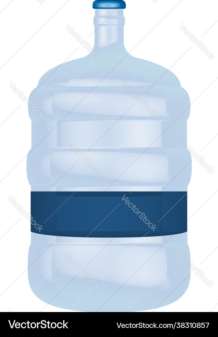 Wasser Gallone 3d mockup Lizenzfreies Vektorbild