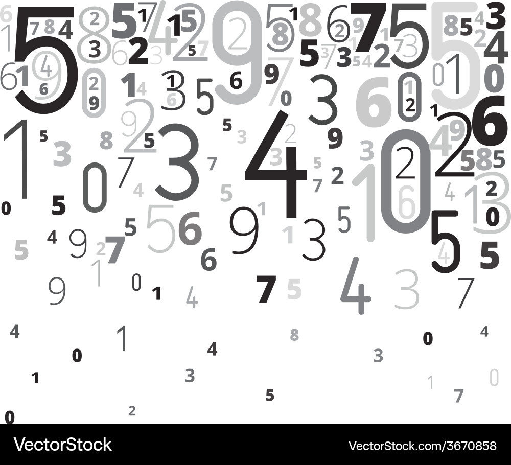 Background from numbers Royalty Free Vector Image