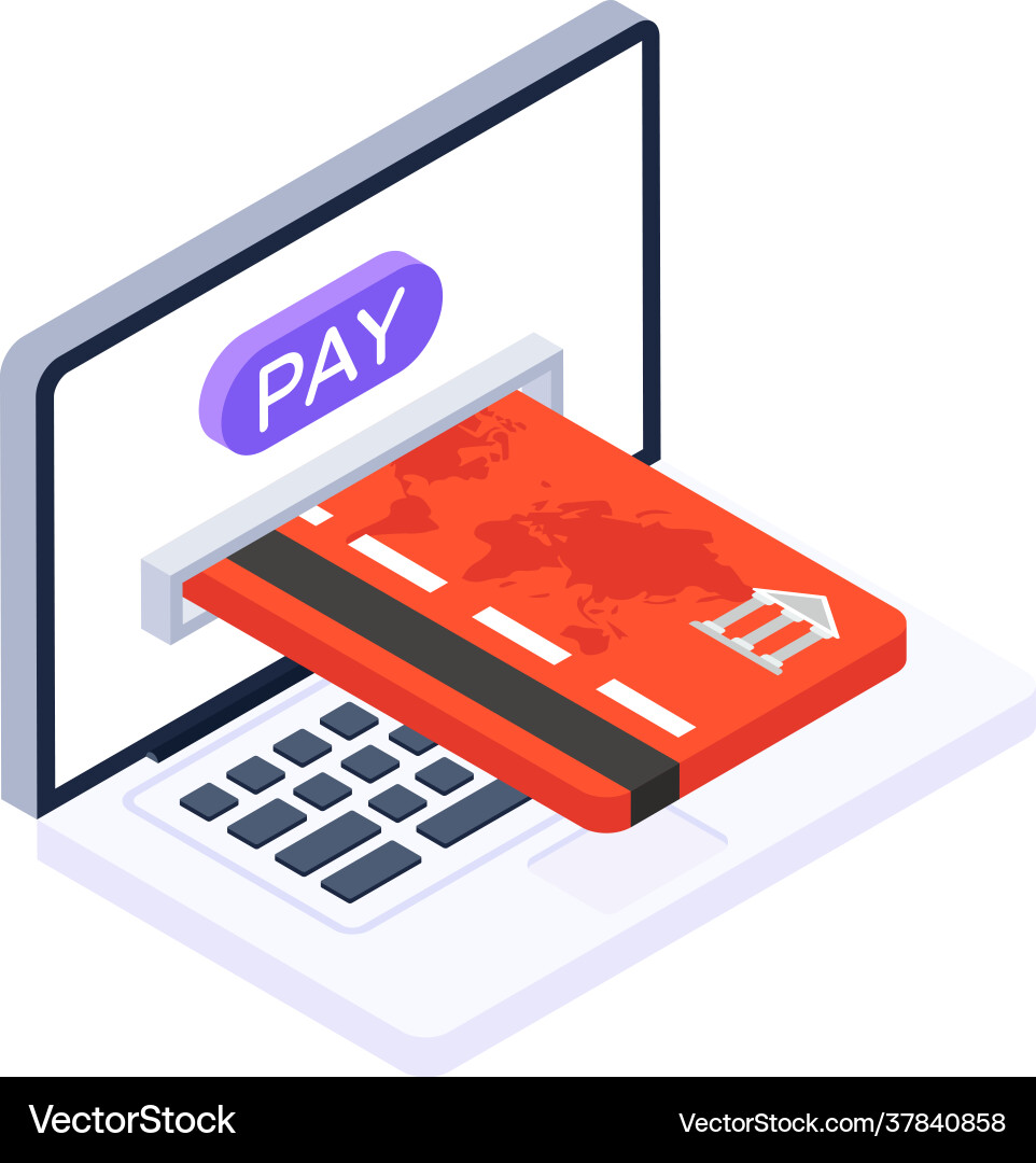 Card payment Royalty Free Vector Image - VectorStock