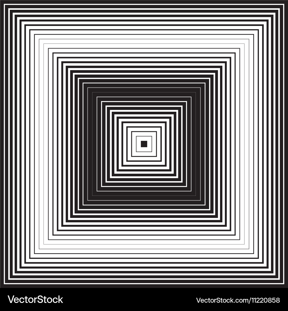 Converging Square Grid Royalty Free Vector Image