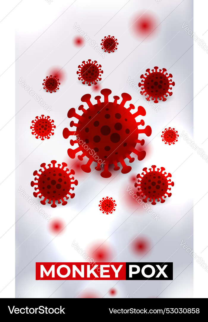 Mpox outbreak medical flyer Royalty Free Vector Image