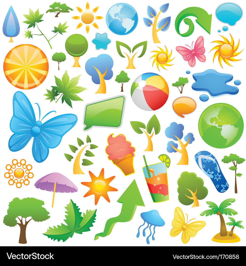 Summer design element Royalty Free Vector Image