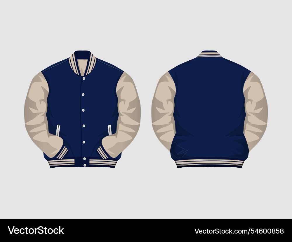 Varsity jacket Royalty Free Vector Image - VectorStock