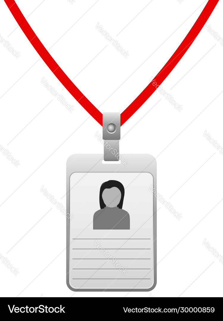 Id Card Tag Rope Vector Images (70)