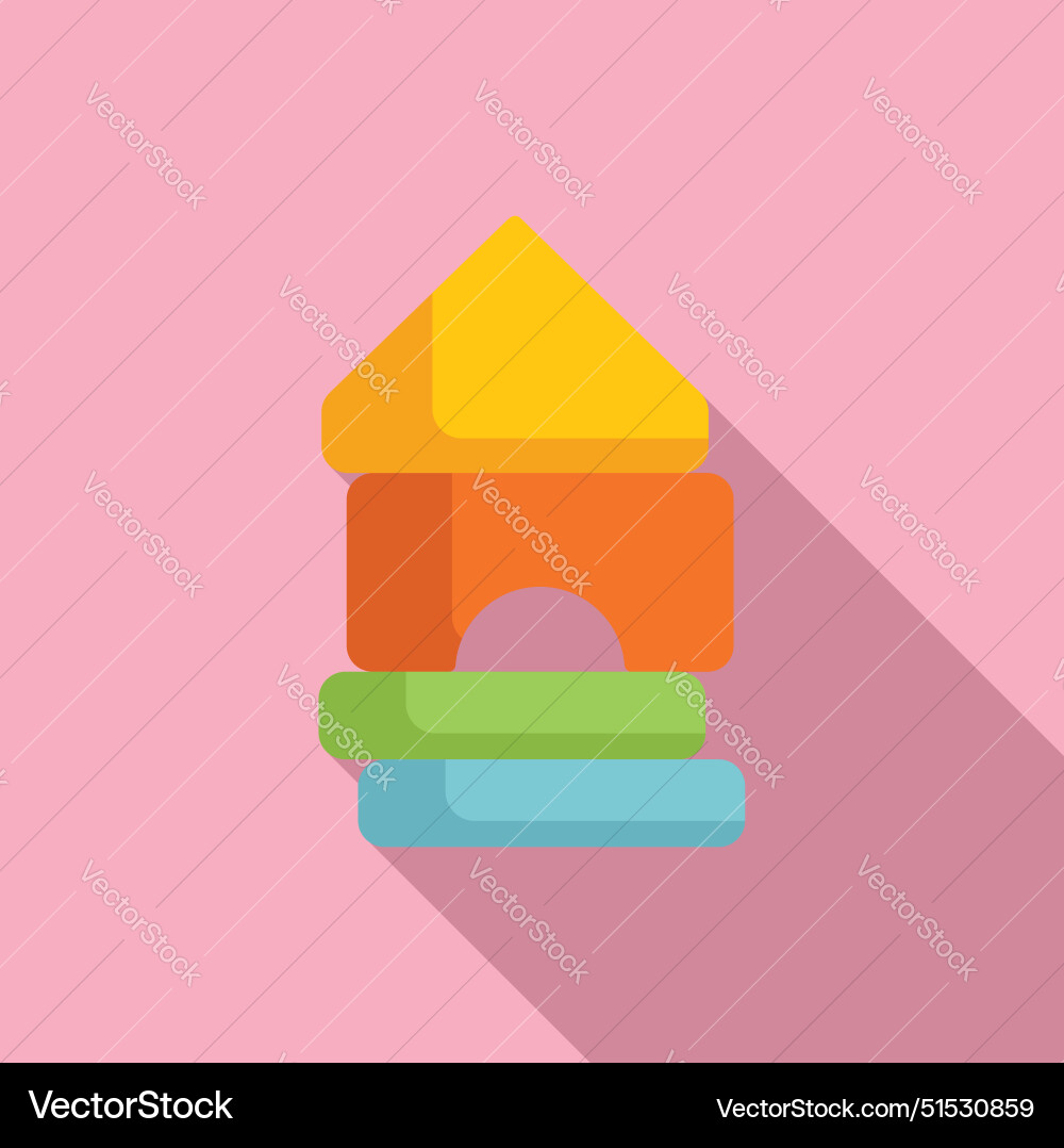 Building blocks creating a house Royalty Free Vector Image