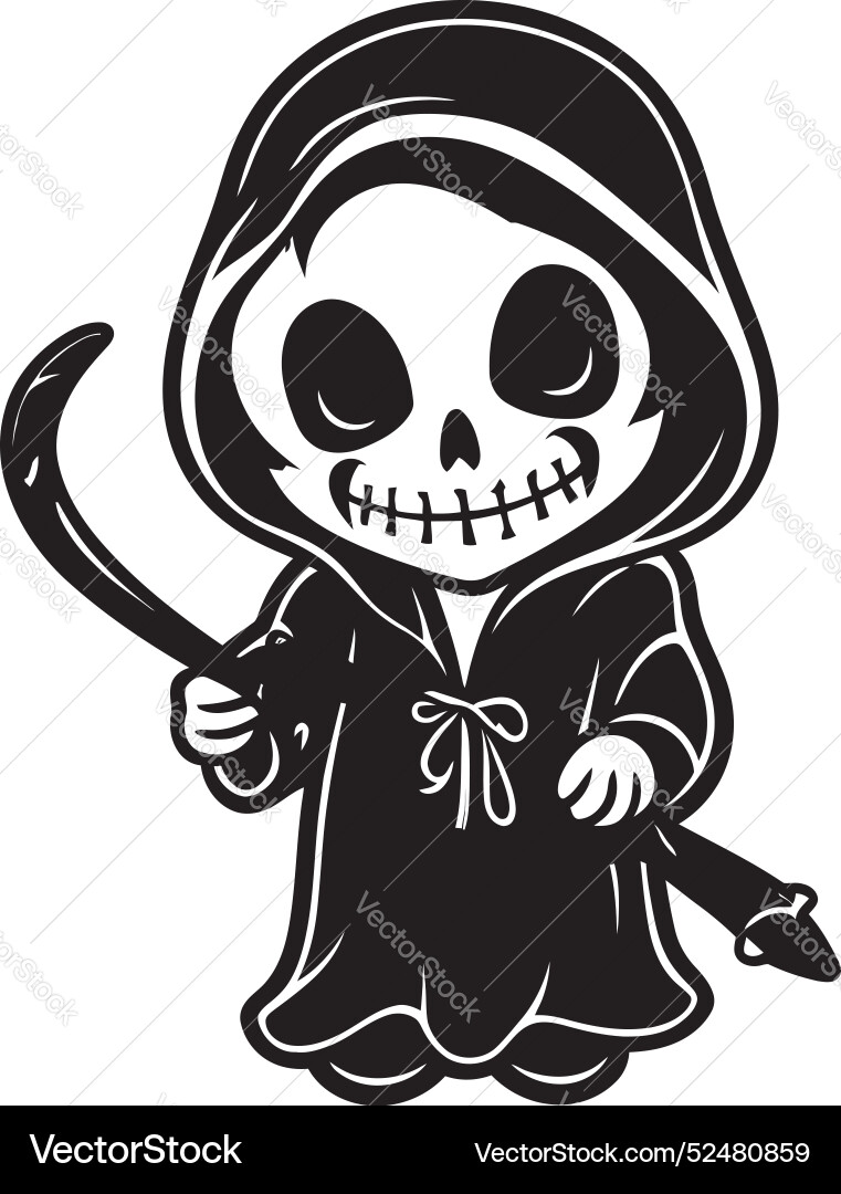 Darling darkness charming little reaper symbol Vector Image