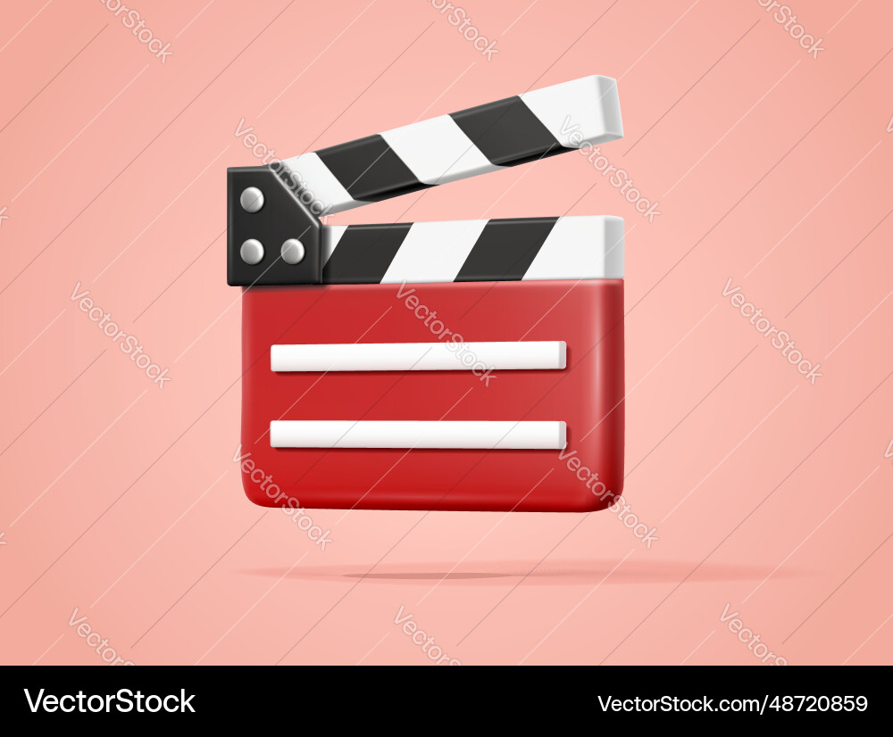 Film director clapboard cinema Royalty Free Vector Image