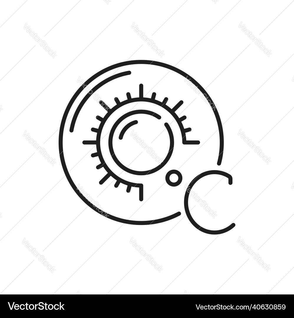 Meteorology symbol isolated celsius degree sign Vector Image