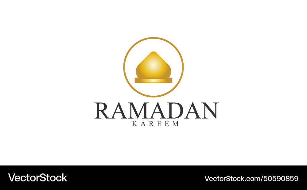 Ramadan kareem logo Royalty Free Vector Image - VectorStock
