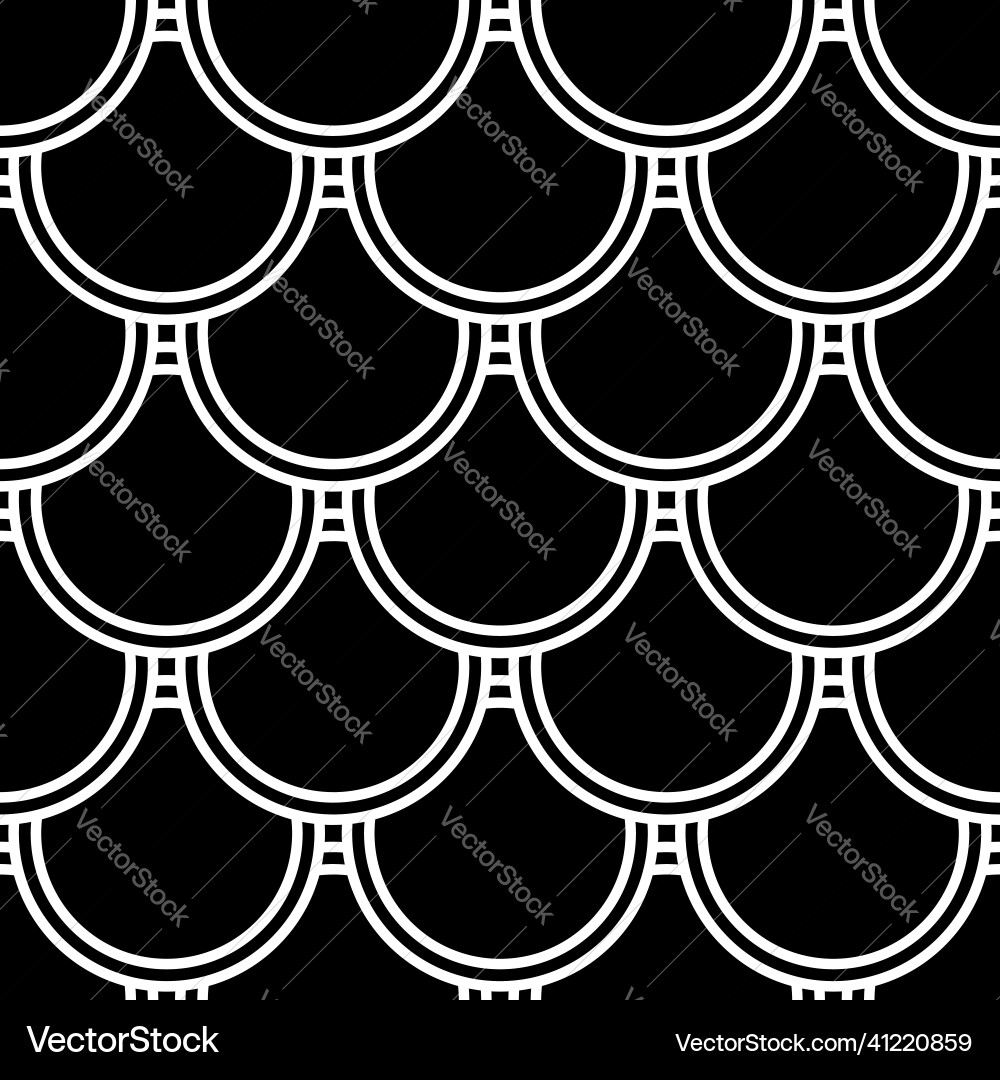 Seamless pattern with fish scale motif Royalty Free Vector