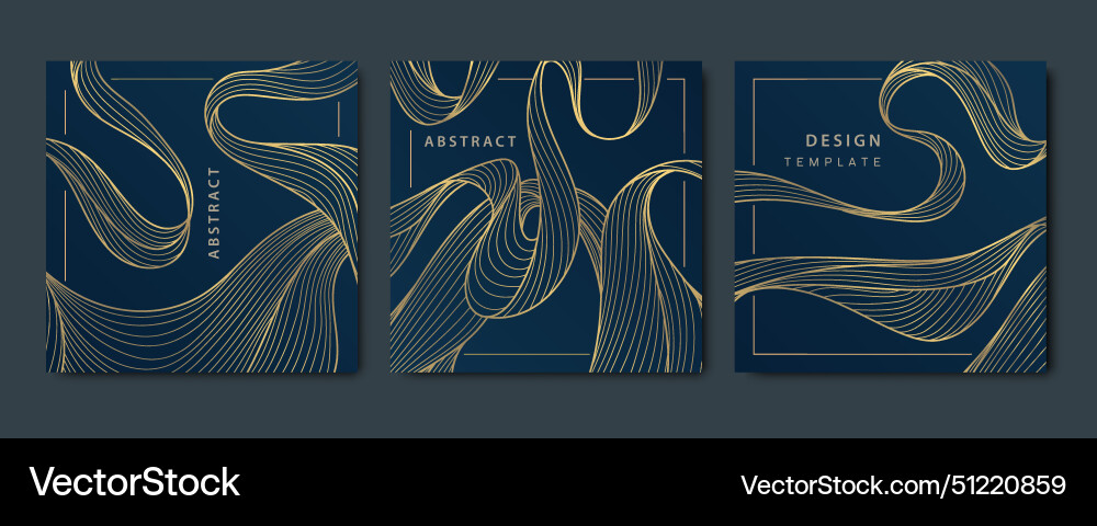 Set japanese style wave patterns sea Royalty Free Vector