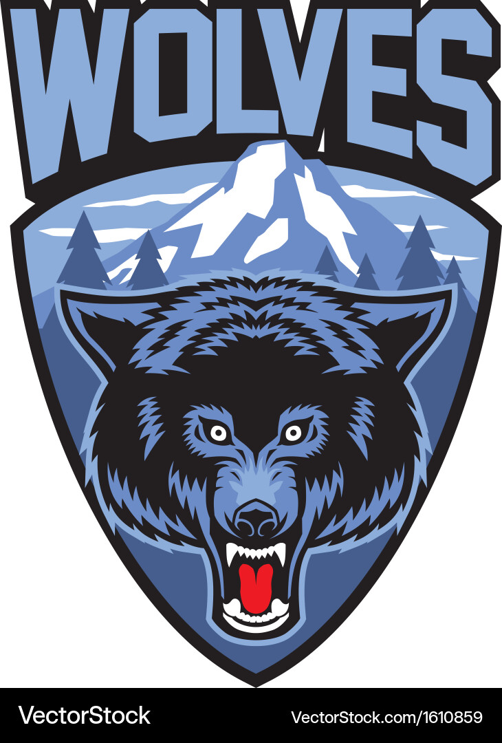 Wolves mascot Royalty Free Vector Image - VectorStock