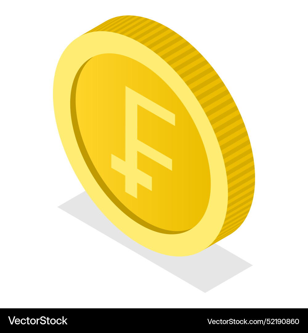 3d isometric flat of world currency Royalty Free Vector