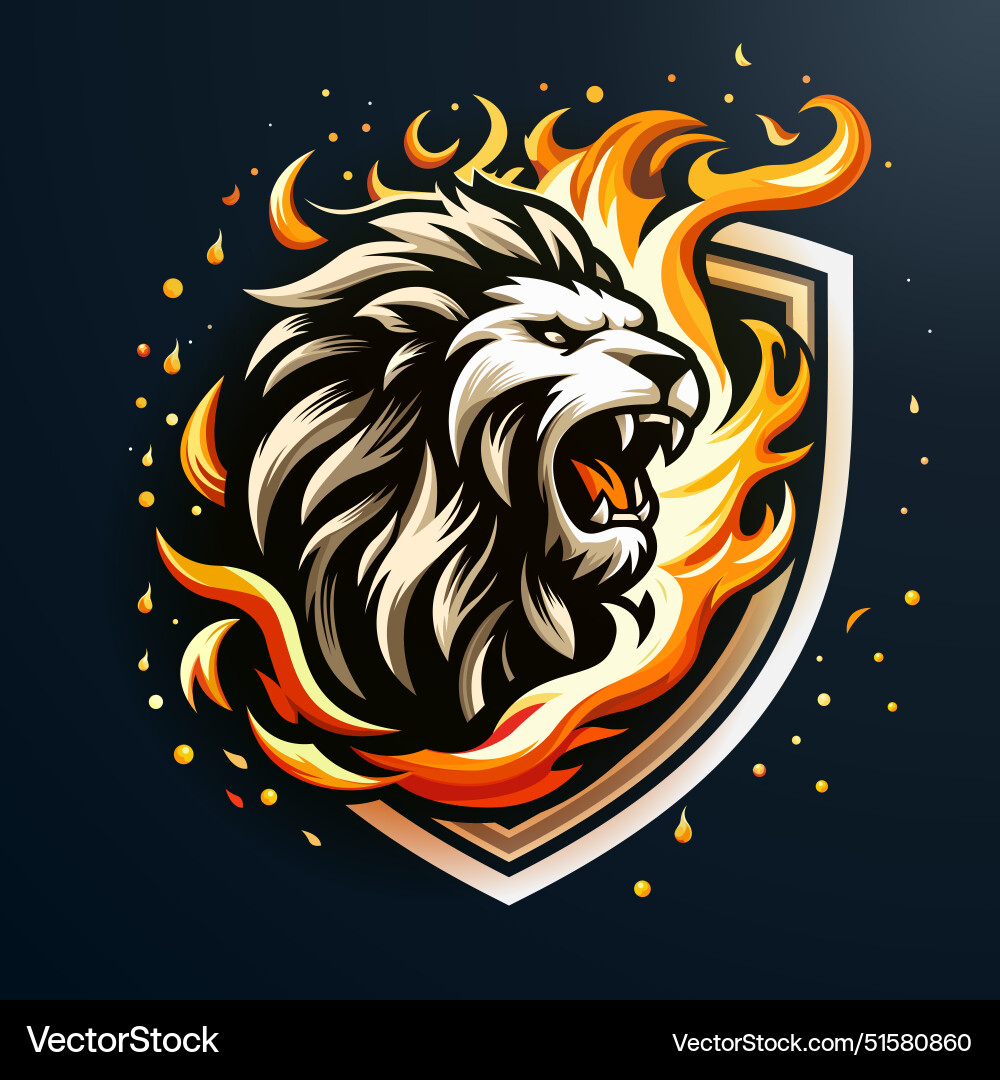 Fire Lion Logo