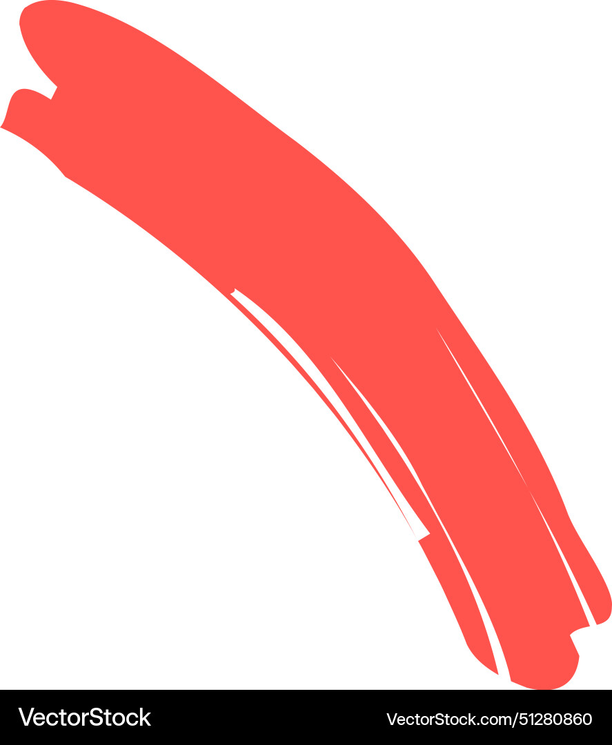 Hand drawn brush stroke Royalty Free Vector Image