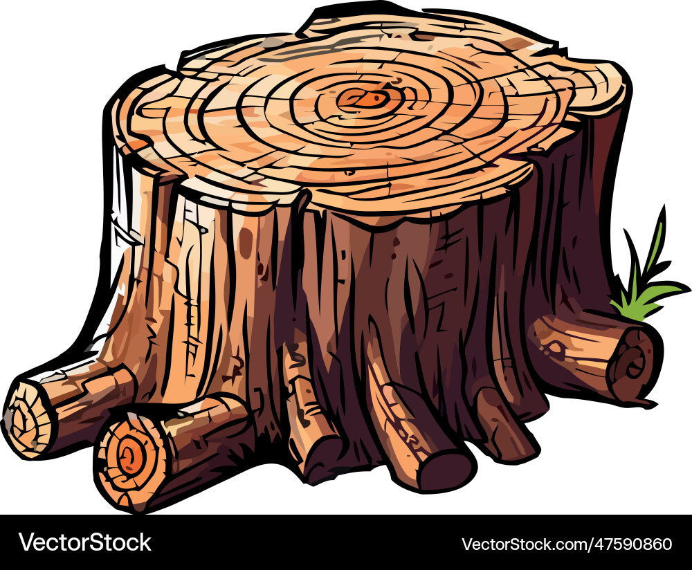 Tree trunk Royalty Free Vector Image - VectorStock