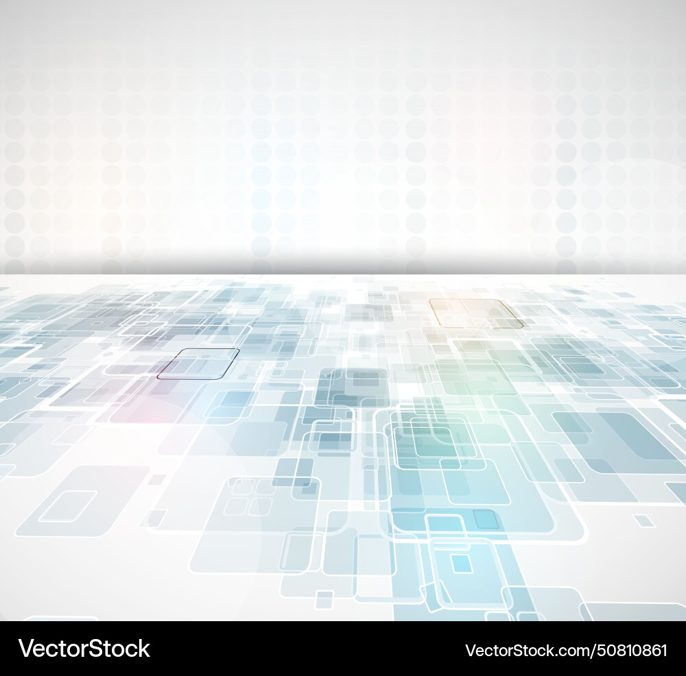 Abstract light cube computer technology business Vector Image