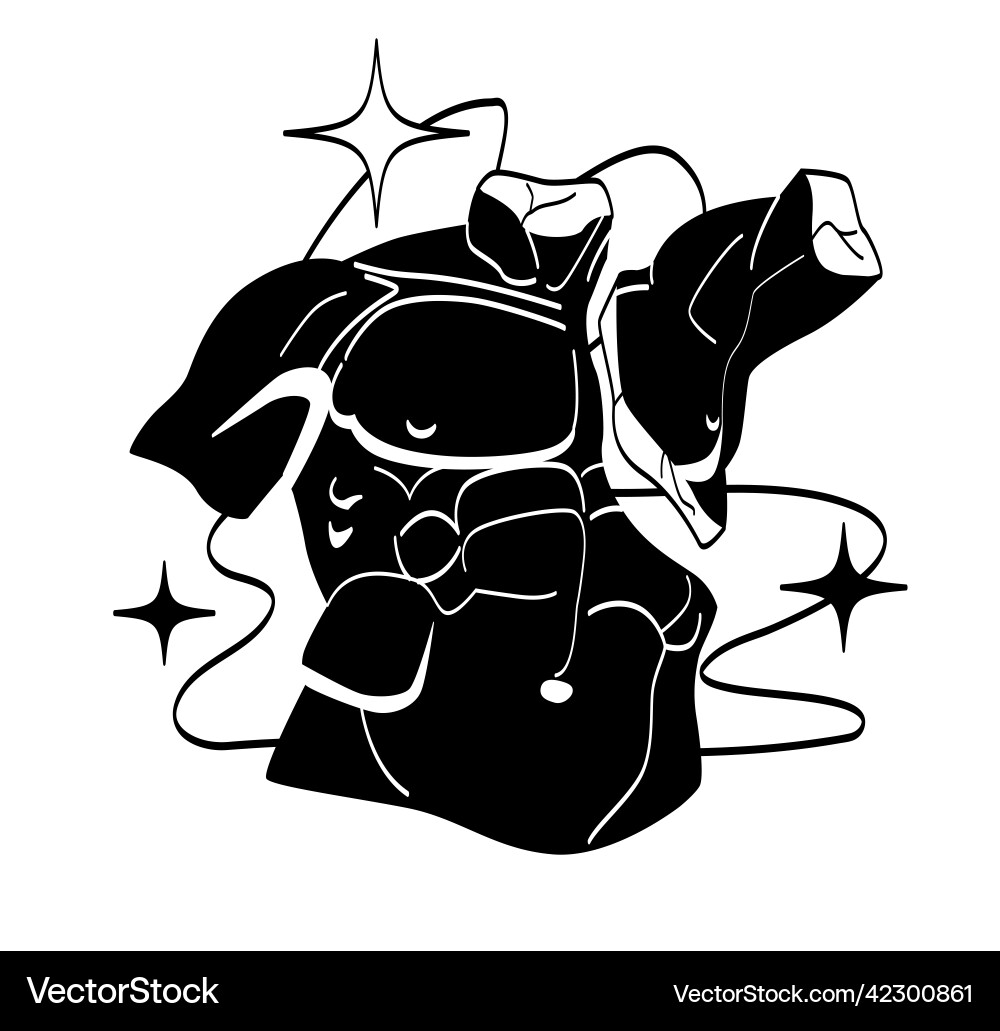 Antique marble statues Royalty Free Vector Image