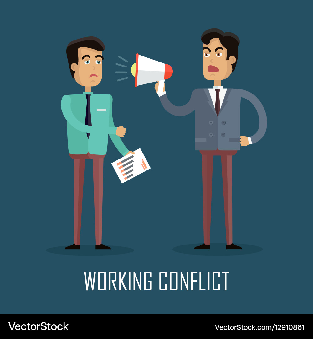 Conflict & Communication Royalty Free Vector Image