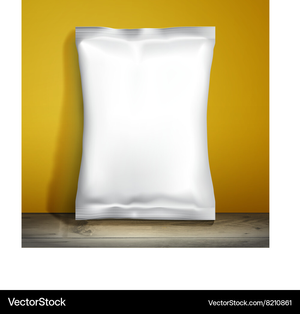 Empty packaging design chips candy cookies Vector Image