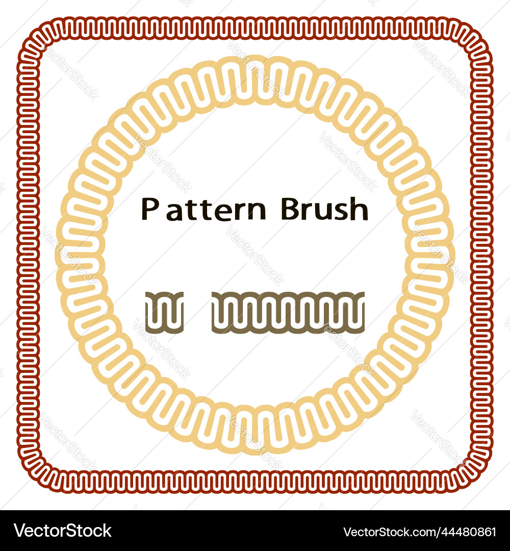 Greek meander motif set brush for create hellenic Vector Image