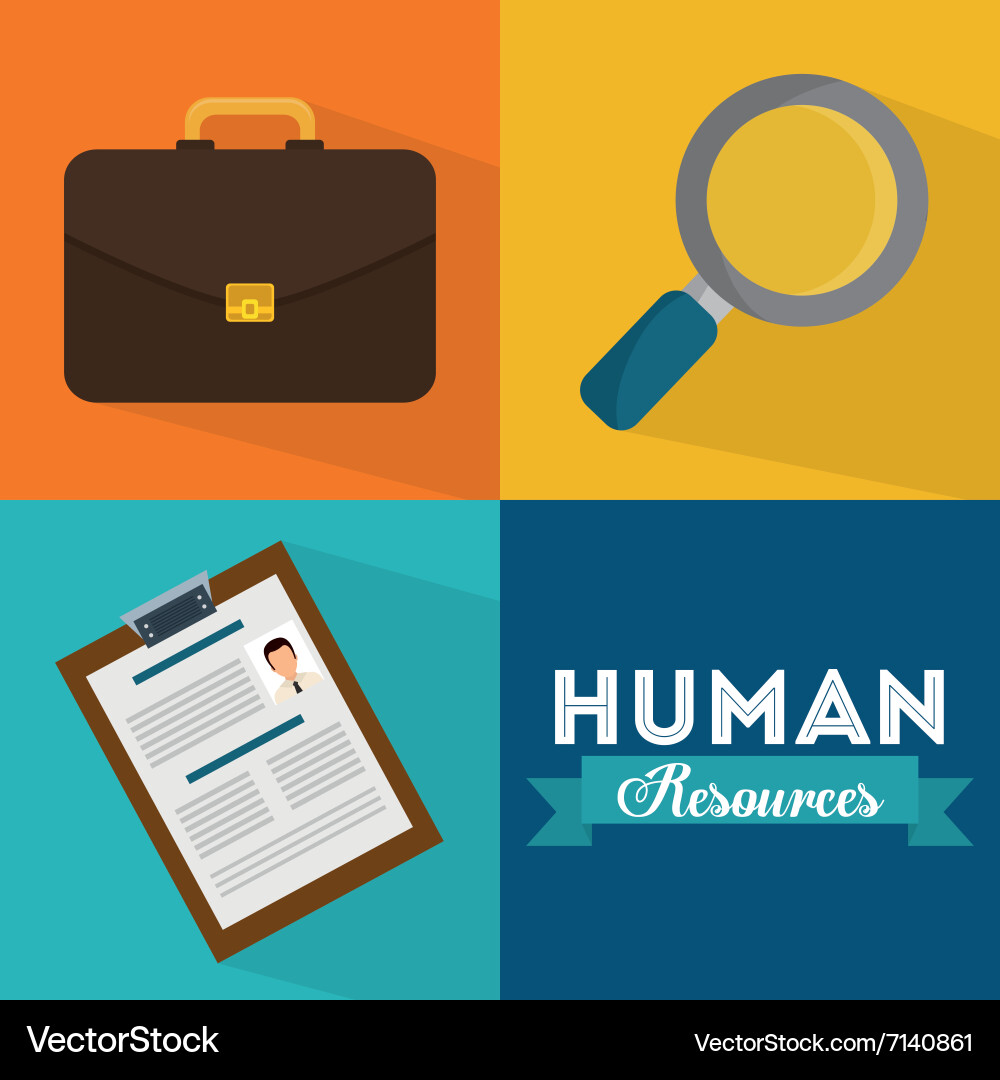 Human resources design Royalty Free Vector Image