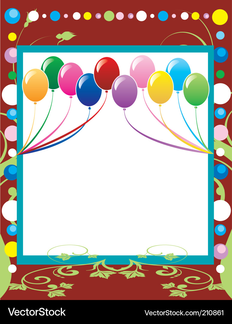 Party template background Royalty Free Vector Image