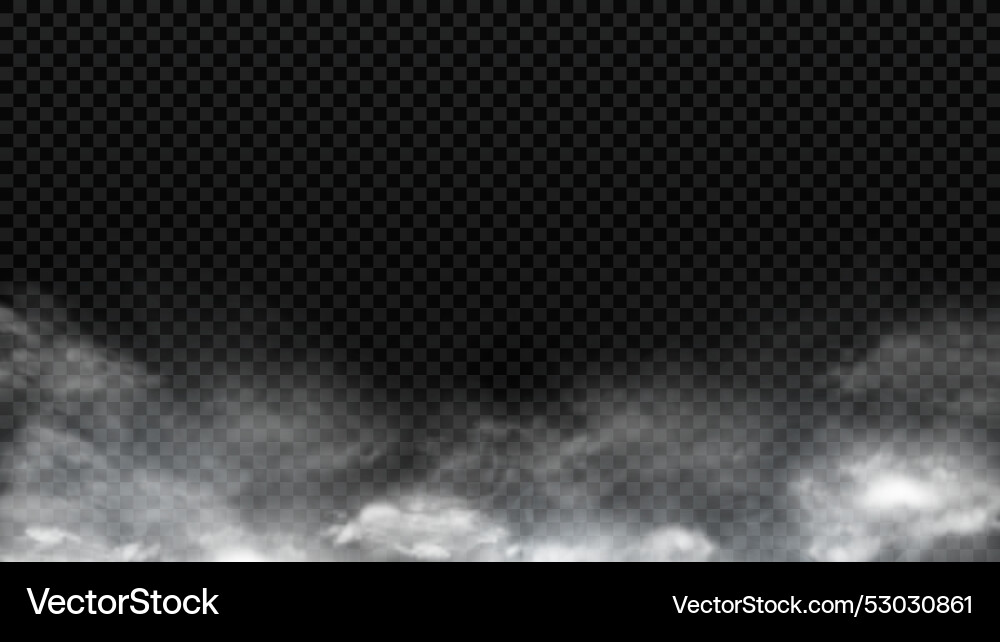 Realistic smoke or fog template Royalty Free Vector Image