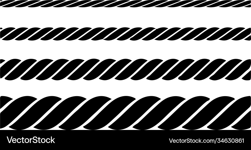 Rope isolated on background Royalty Free Vector Image