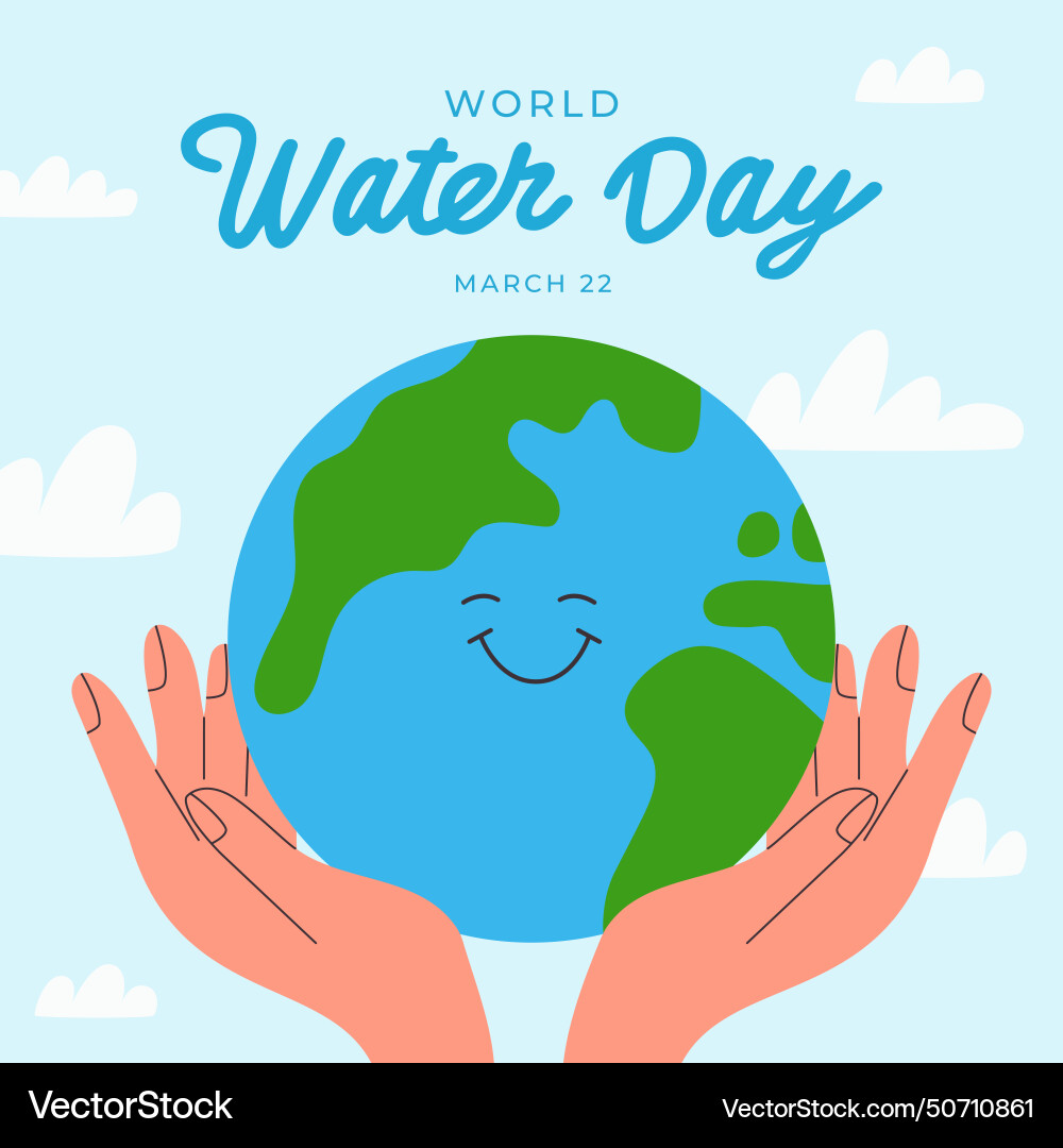 Water day poster Royalty Free Vector Image - VectorStock