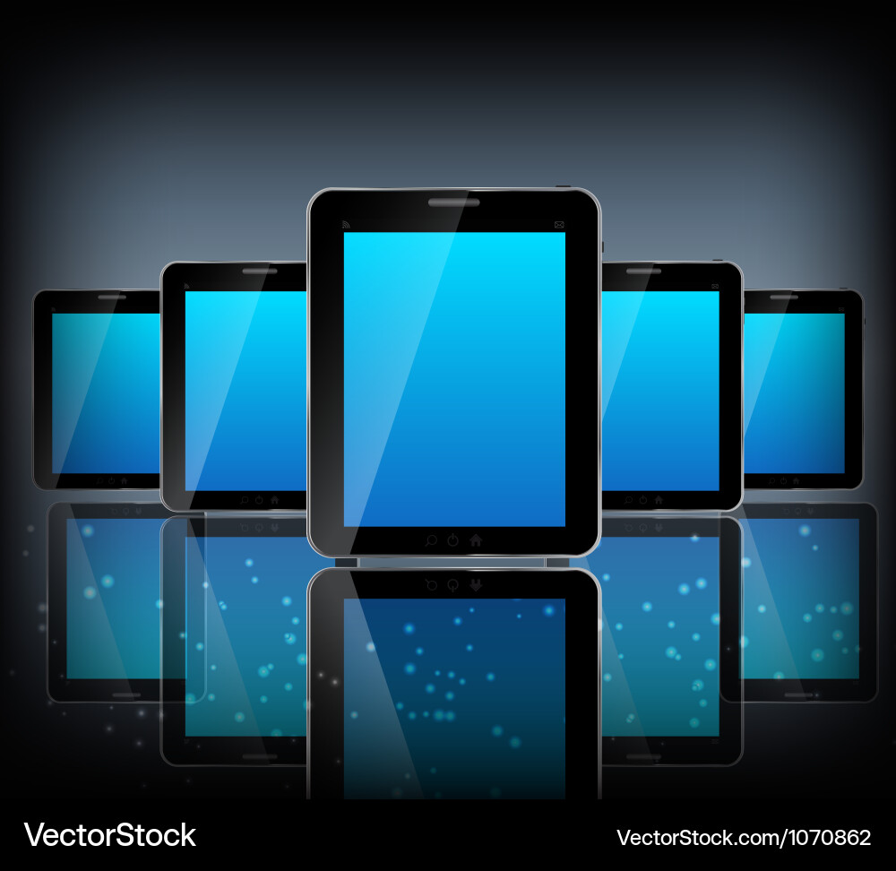 Abstract design tablet Royalty Free Vector Image