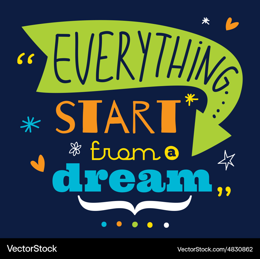 Inspirational and motivational quotes Royalty Free Vector