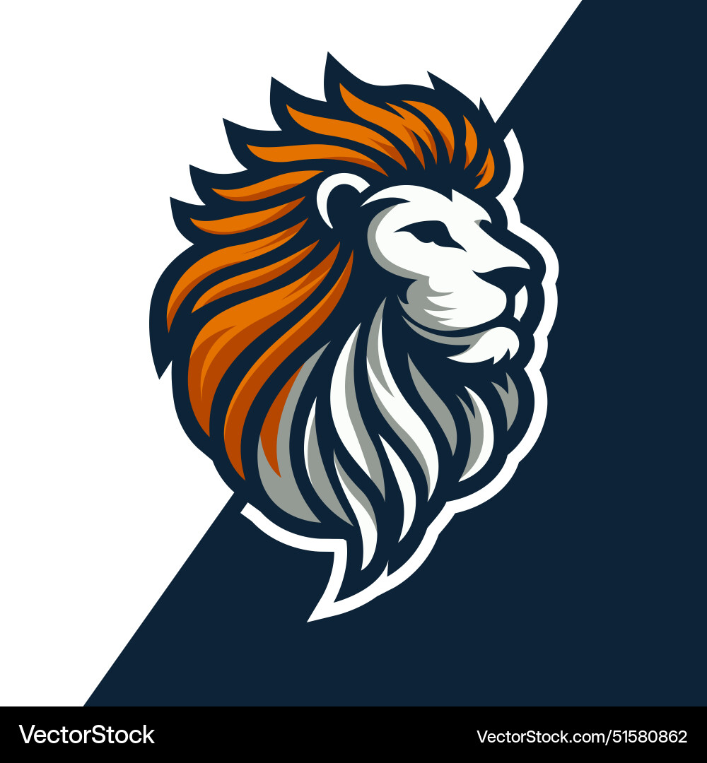 Lion head design Royalty Free Vector Image - VectorStock
