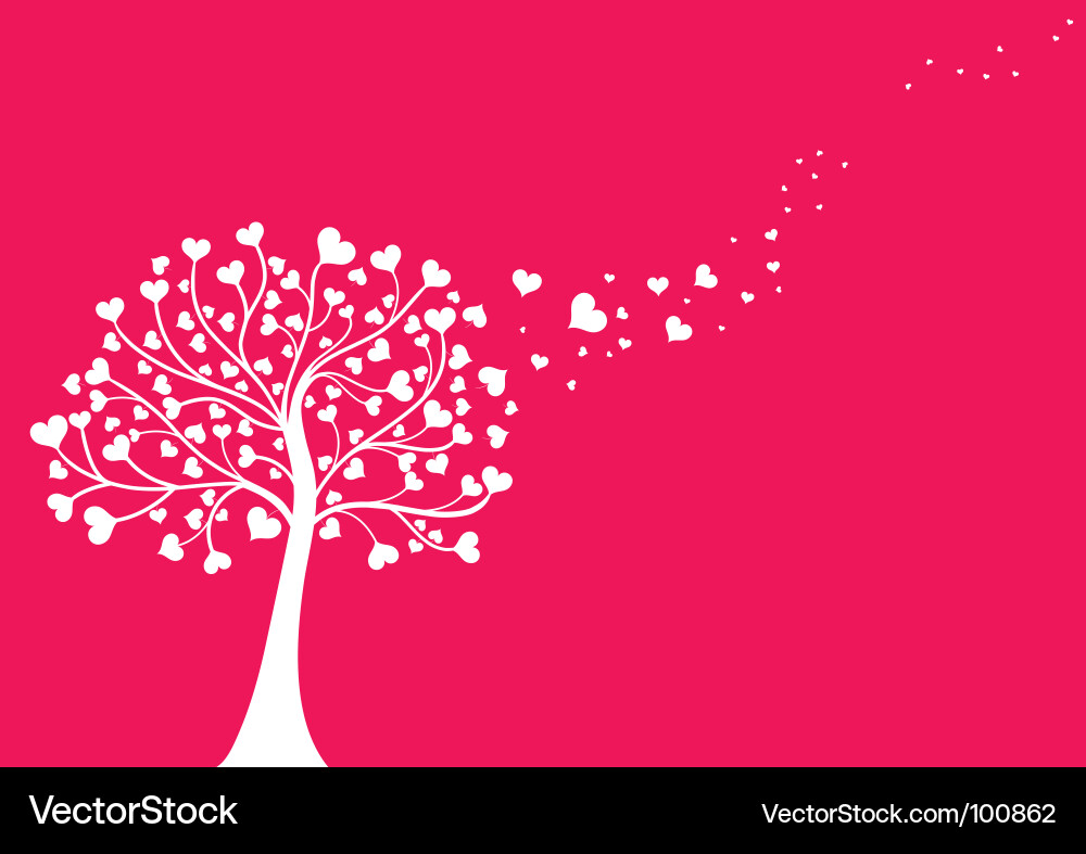 Love tree Royalty Free Vector Image - VectorStock